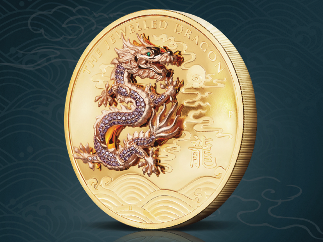 Jewelled Dragon | Rare coin | The Perth Mint