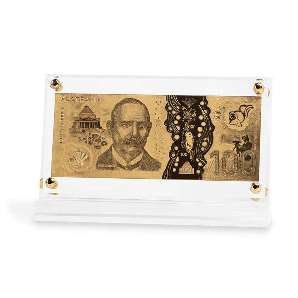 $100 Gold Foiled Banknote